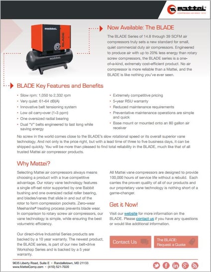 MAKE THE CUT WITH MATTEI'S NEW BLADE SERIES